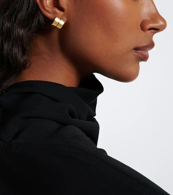 TOTEME Signature -plated Huggie Earrings