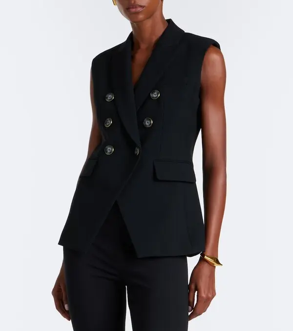Veronica Beard Miller Double-breasted Vest