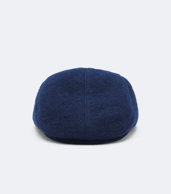 Ruslan Baginskiy Wool-blend Newsboy Cap - Blue