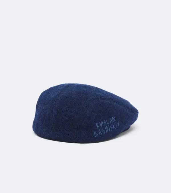 Ruslan Baginskiy Wool-blend Newsboy Cap