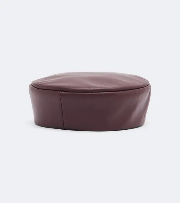 Ruslan Baginskiy Logo Leather Hat - Brown
