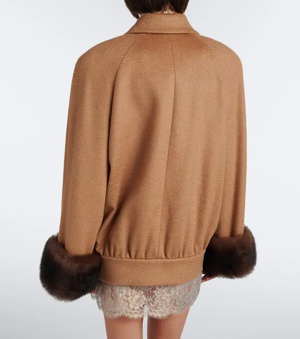 Valentino Garavani Camel Blouson Jacket