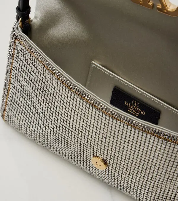 Valentino Garavani Devain Small Chainmail Shoulder Bag