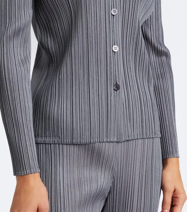 Issey Miyake Basics Pleated Shirt - Grey