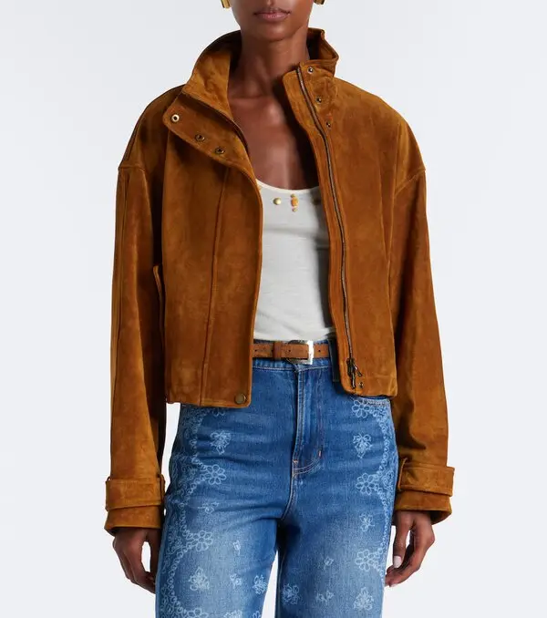 Veronica Beard Bateman Suede Jacket