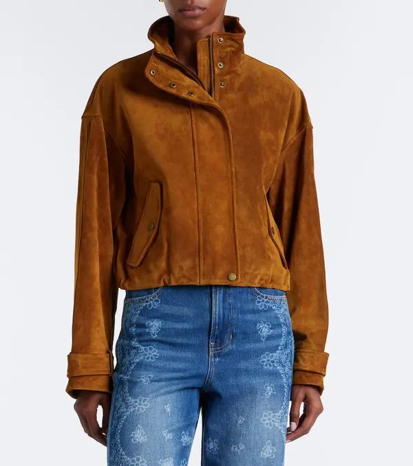 Veronica Beard Bateman Suede Jacket