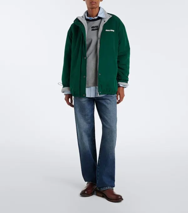 Miu Miu Logo Technical Jacket