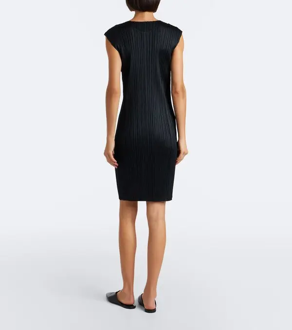 Issey Miyake Basics Pleated Minidress