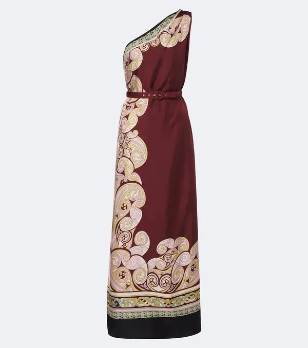 La DoubleJ Kells Printed Silk Twill Maxi Dress - Multicoloured