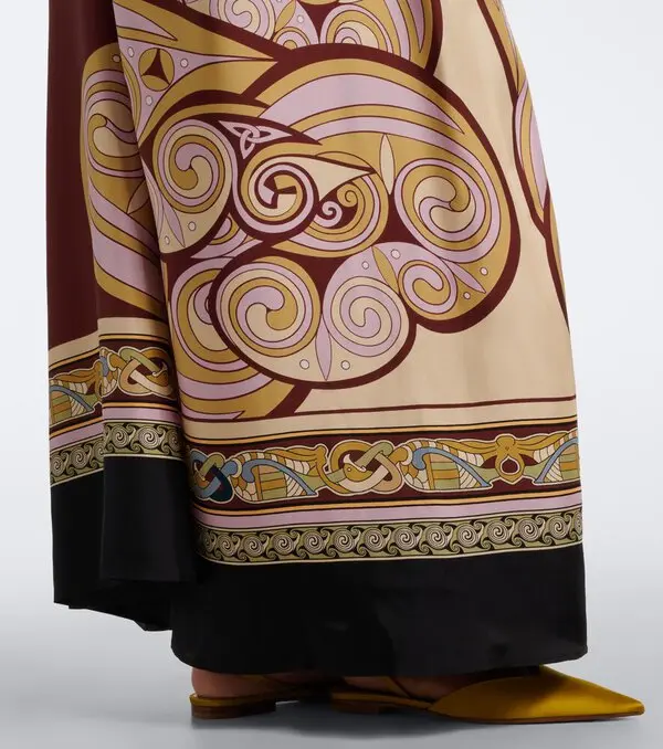 La DoubleJ Kells Printed Silk Twill Maxi Dress