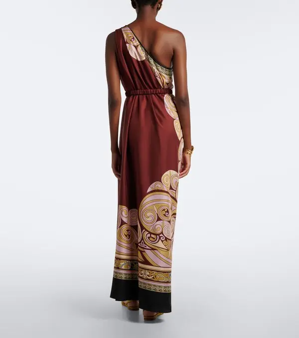 La DoubleJ Kells Printed Silk Twill Maxi Dress