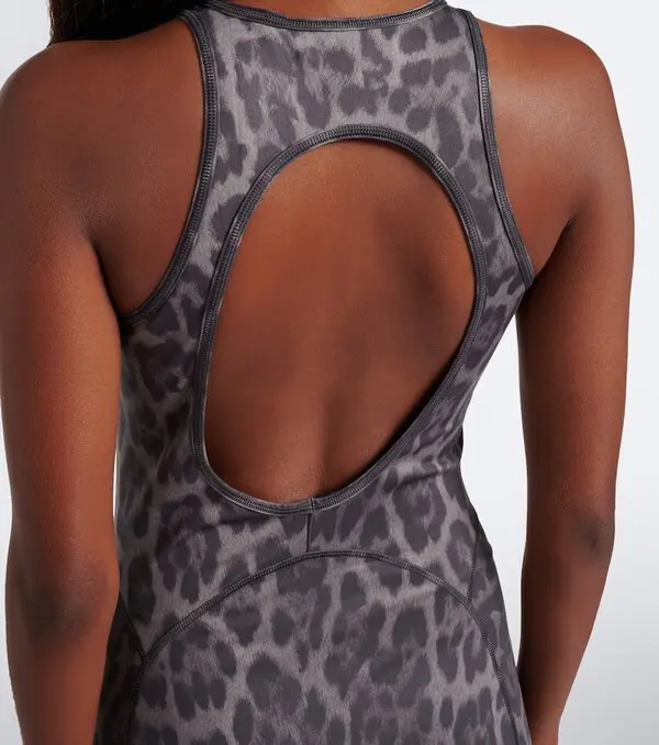 Adidas By Stella McCartney Truepurpose Leopard-print Minidress