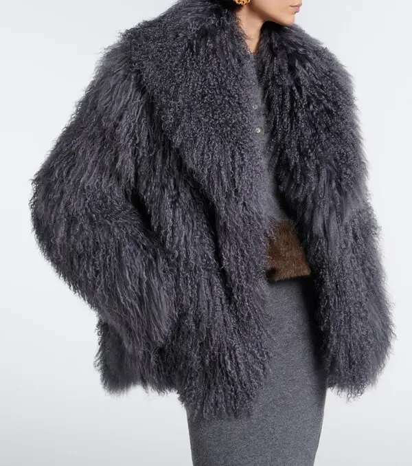 YVES SALOMON Oversized Shearling Jacket