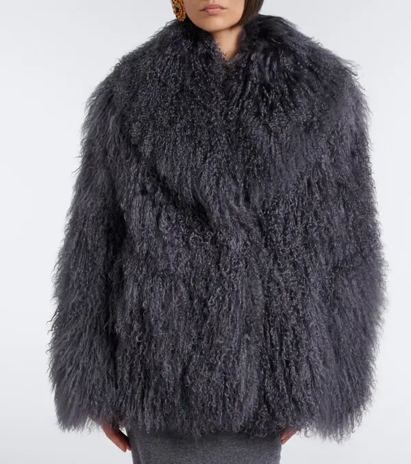 YVES SALOMON Oversized Shearling Jacket