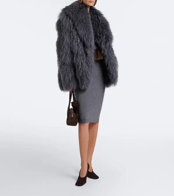 YVES SALOMON Oversized Shearling Jacket