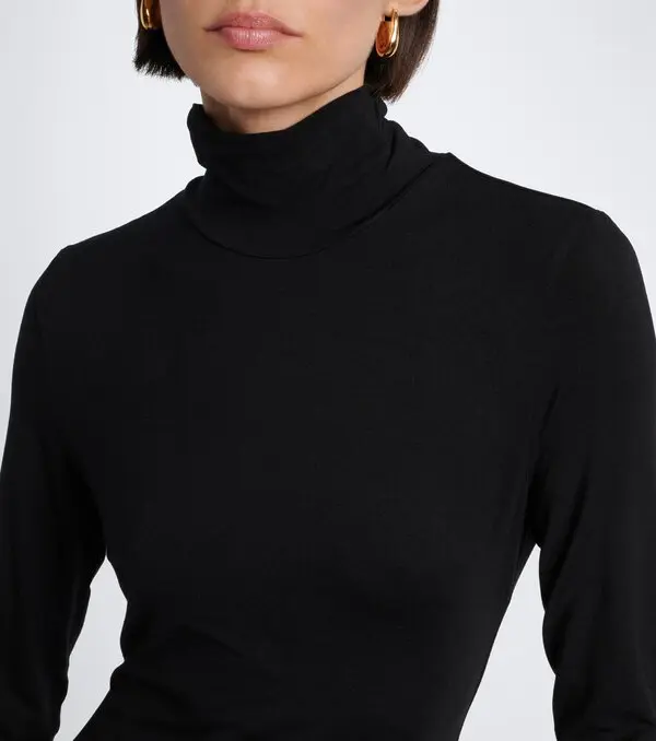 Proenza Schouler Imogen Draped Gathered Jersey Midi Dress