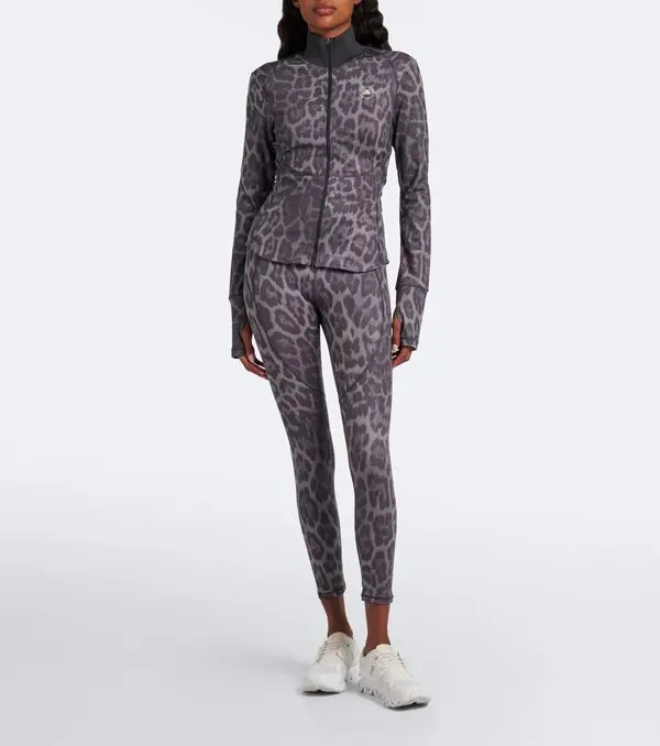 Adidas By Stella McCartney Truepurpose Leopard-print Technical Jacket