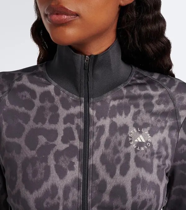 Adidas By Stella McCartney Truepurpose Leopard-print Technical Jacket