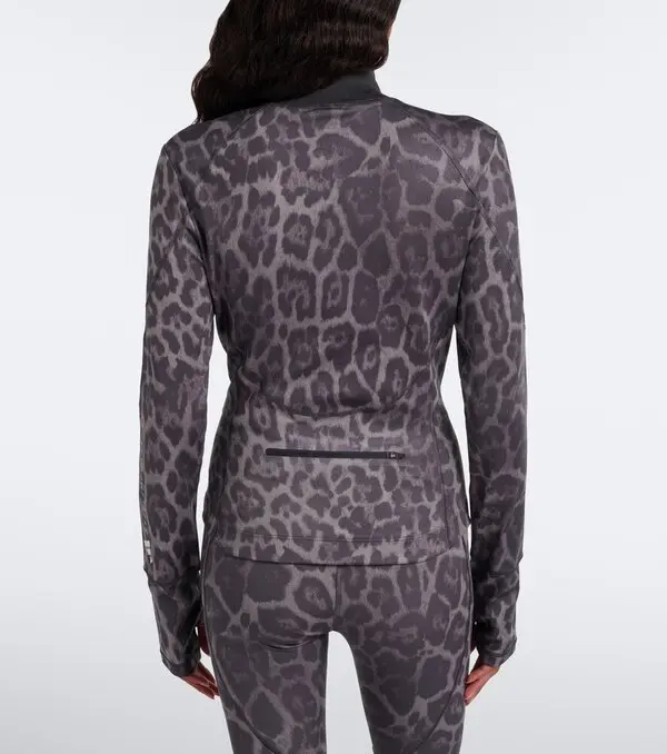 Adidas By Stella McCartney Truepurpose Leopard-print Technical Jacket