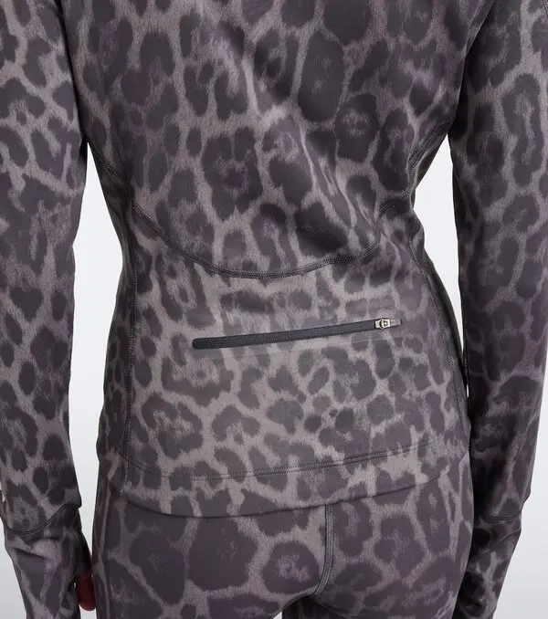 Adidas By Stella McCartney Leopard-print Technical Jacket