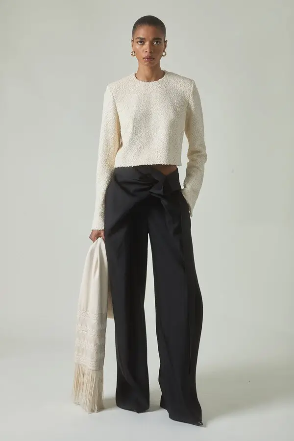 HEIRLOME Francesca Top In Boucl - Cream
