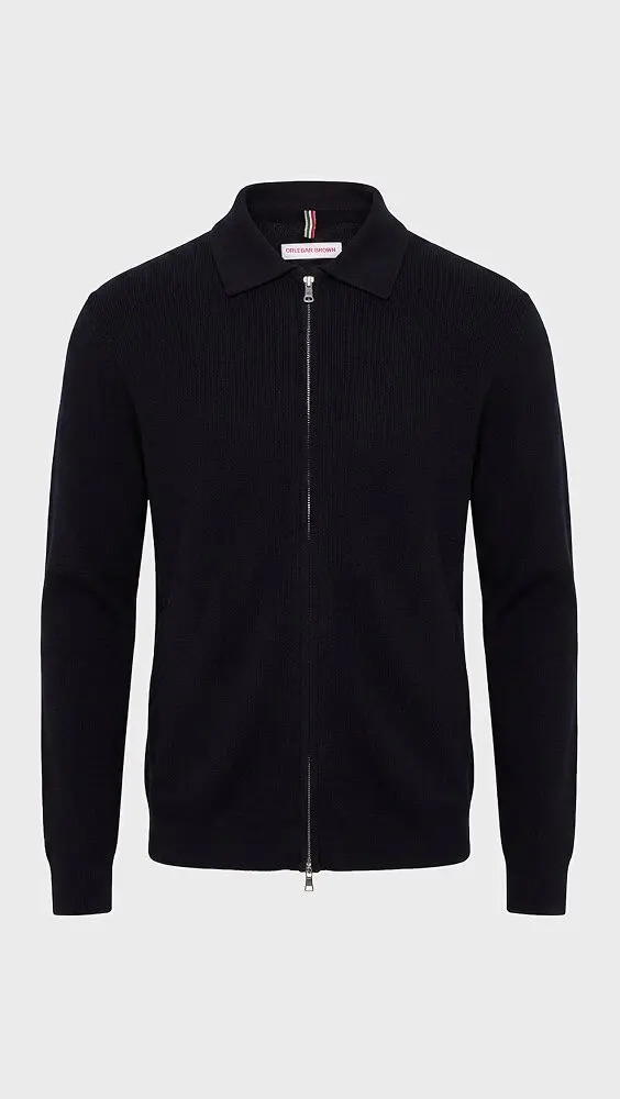 Orlebar Brown Shelby Zip Up Sweater
