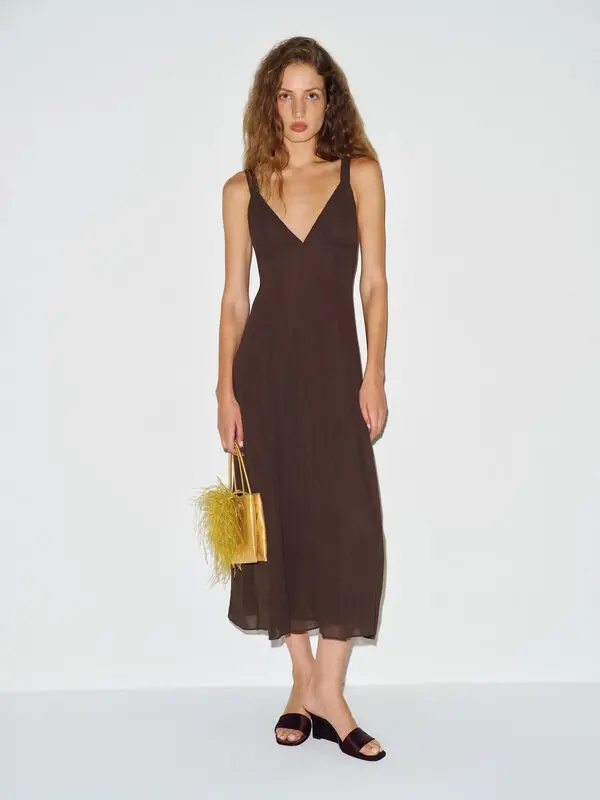 REFORMATION Maribella Dress - Brown