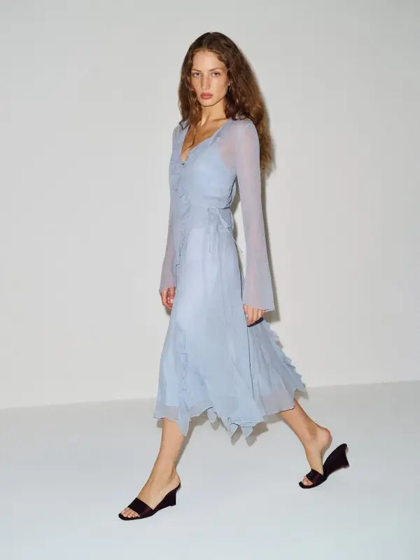 REFORMATION Dahlia Two Piece Cloud - Blue