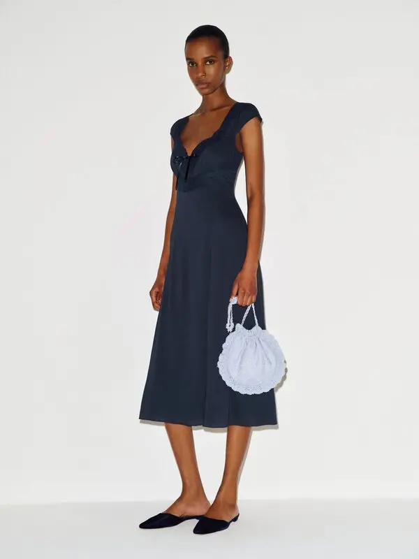 REFORMATION Azelie Dress Lace - Blue