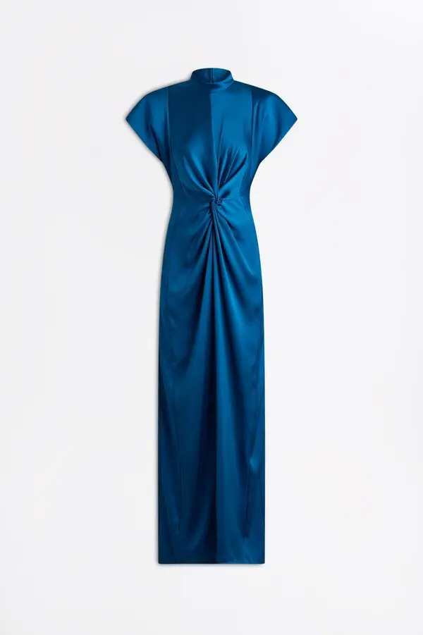 Scanlan Theodore Davaris Turban Gown - Sapphire