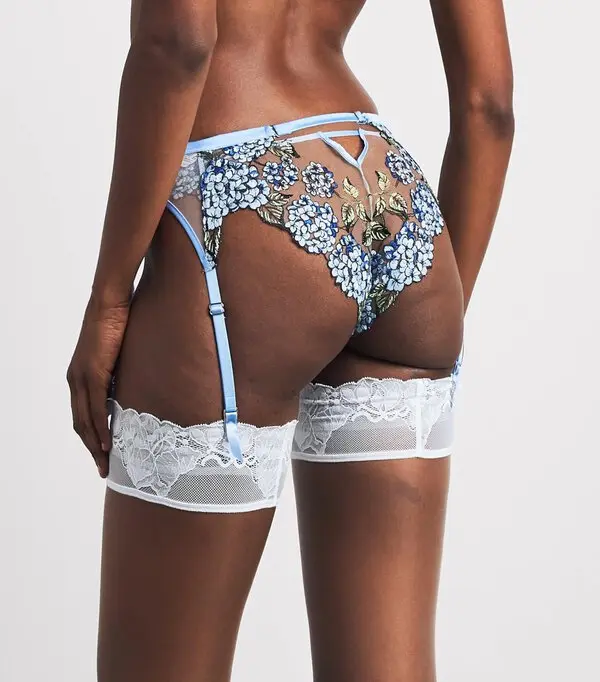 FLEUR DU MAL Silk-blend Hydrangea Garter