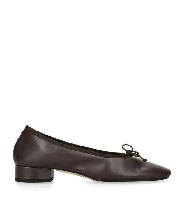 AeydĒ Leather Onda Pumps 25 - Brown