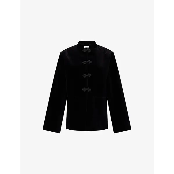 ROHE FRAMES Pankou Knotted Cotton Velvet Jacket