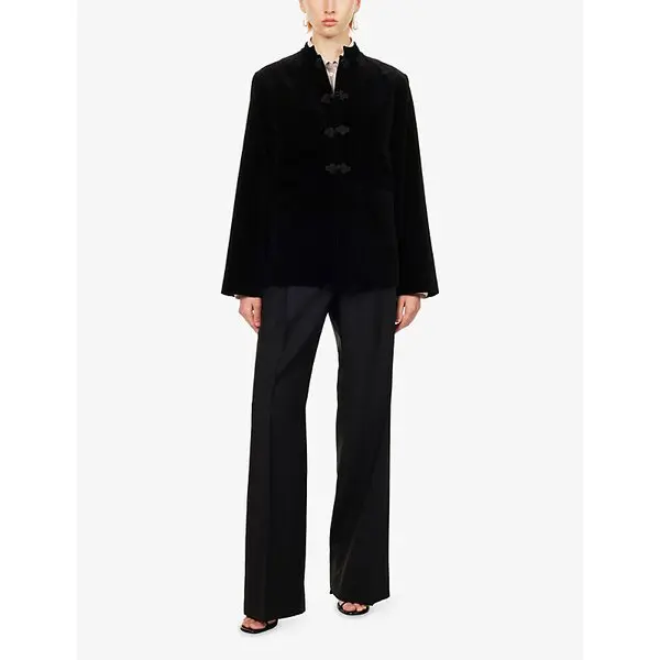 ROHE FRAMES Pankou Knotted Cotton Velvet Jacket