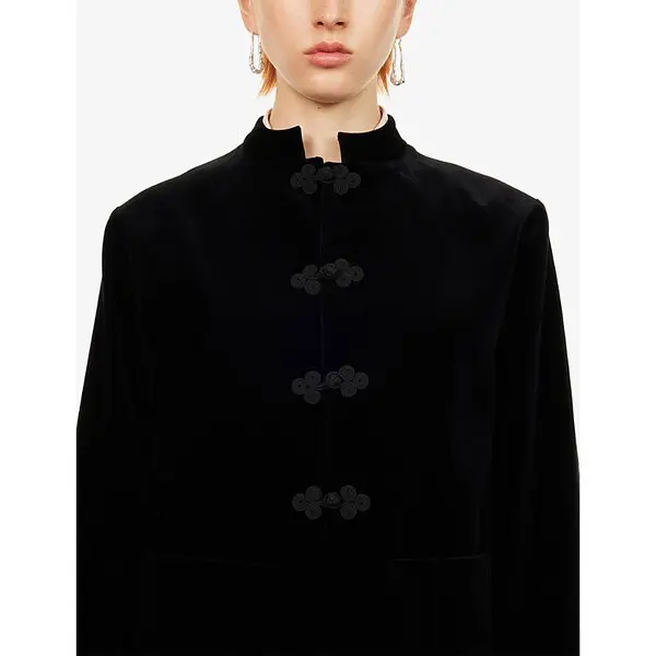 ROHE FRAMES Pankou Knotted Cotton Velvet Jacket