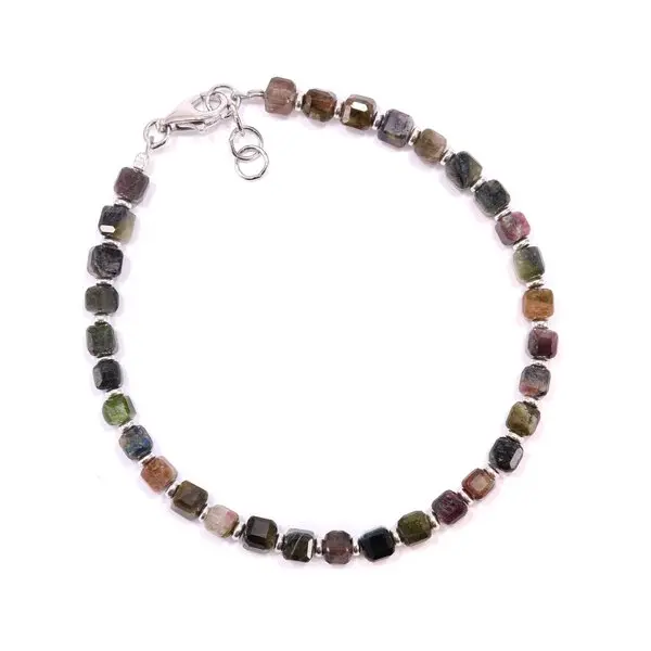 MINERALGEMS ✩ STUDIO Tourmaline And Silver Bracelet