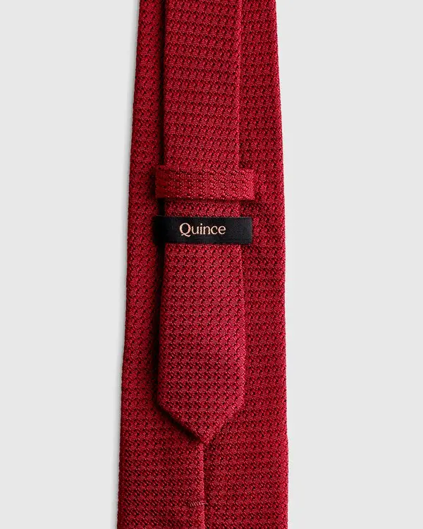 Quince 100% Silk Grenadine Tie - Salsa