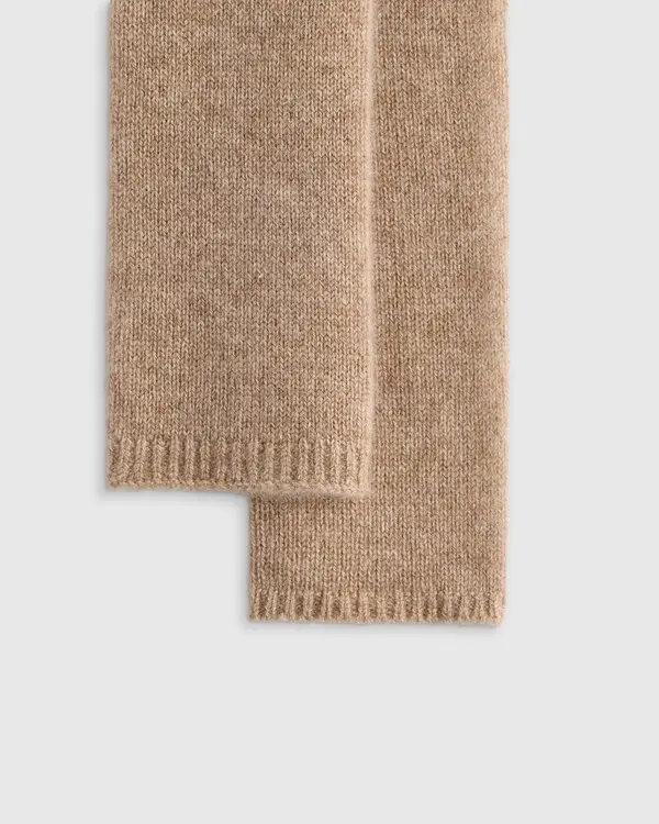 Quince Mongolian Cashmere Fingerless Glove - Oatmeal