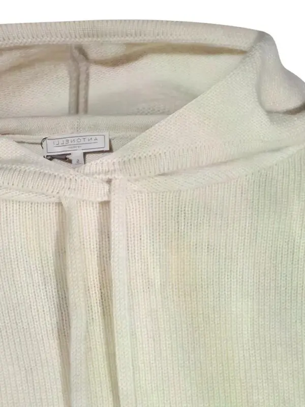 Antonelli Firenze Knitted Drawstring Hoodie