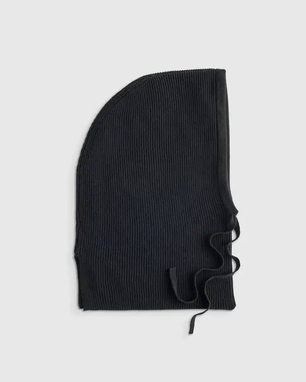 Quince 100% Merino Wool Balaclava - Black