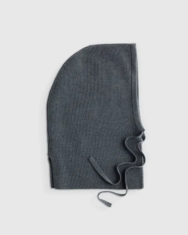 Quince 100% Merino Wool Balaclava - Charcoal