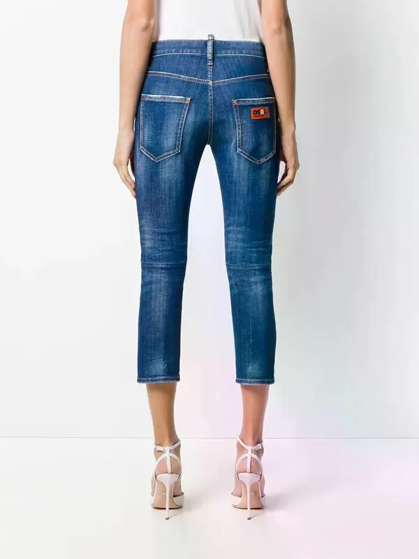 Dsquared2 Slouch Cropped Jeans