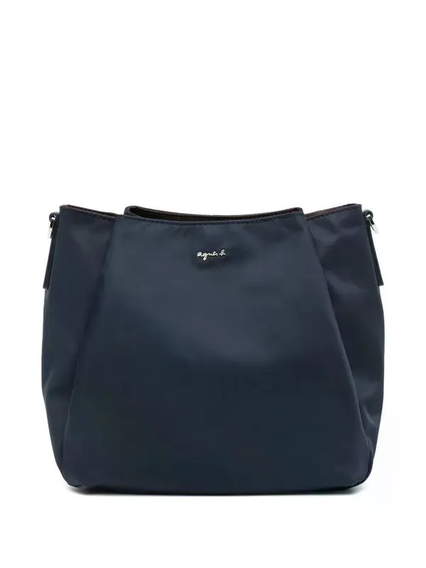 AGNES B. Origami Shoulder Bag - Blue