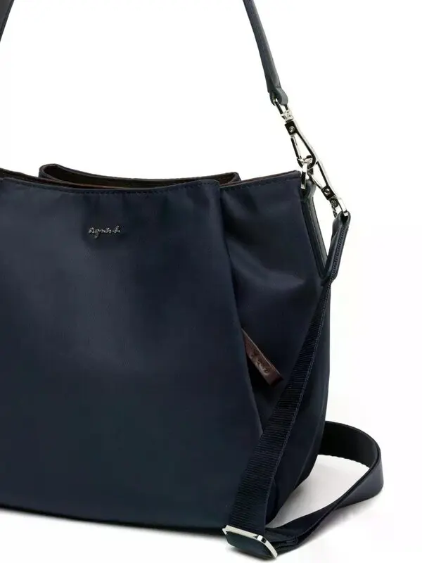AGNES B. Origami Shoulder Bag - Blue