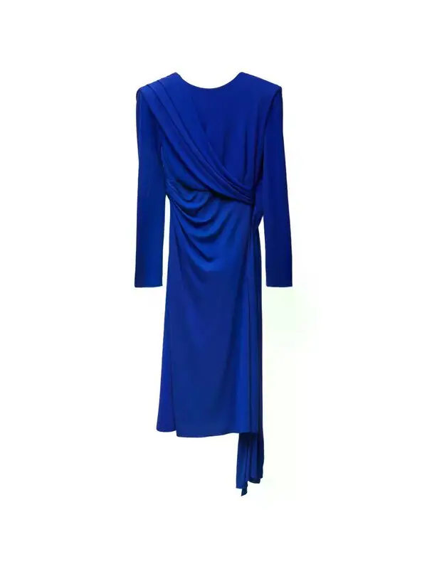 Versace Viscose Crêpe Jersey Dress - Blue