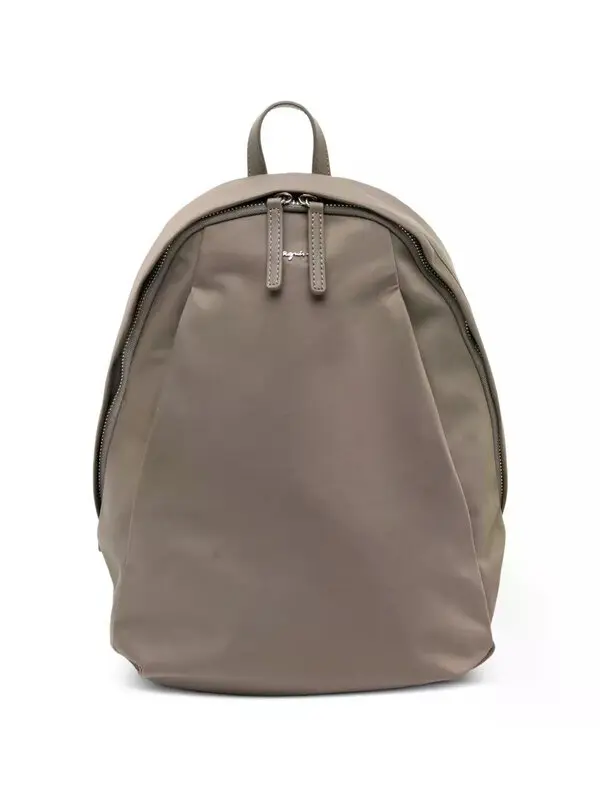 AGNES B. Origami Backpack - Brown