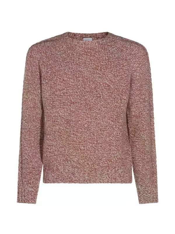 04651 / A TRIP IN A BAG Marl Raglan-sleeve Sweater - Red