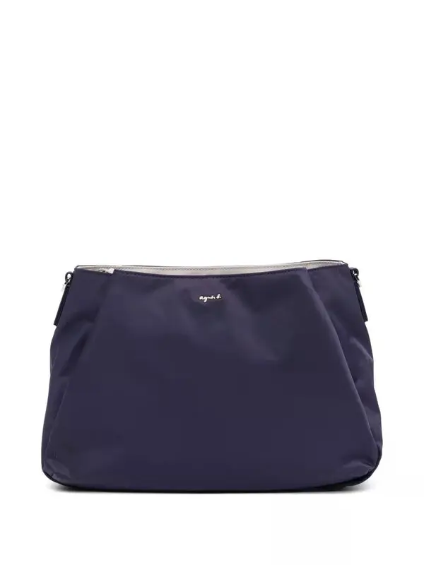 AGNES B. Origami Shoulder Bag - Black
