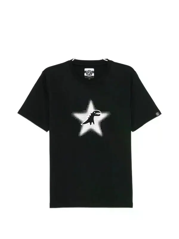 AGNES B. Halftone Star Dino T-shirt - Black