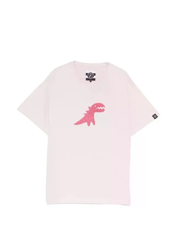 AGNES B. Embroidered Dino T-shirt - Pink
